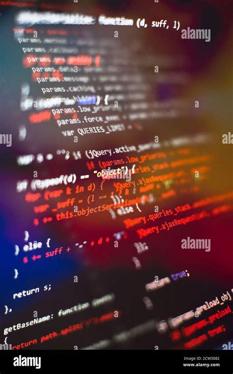 Monitor Closeup Of Function Source Codewriting Programming Functions