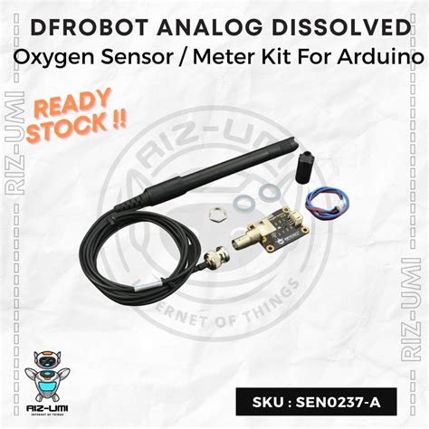 Jual DFRobot Analog Dissolved Oxygen Sensor Meter Kit For Arduino Shopee Indonesia