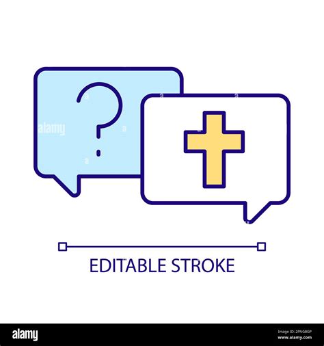 Christian Counselling Rgb Color Icon Stock Vector Image And Art Alamy