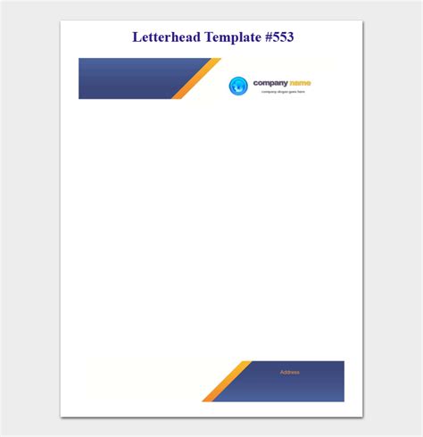 Editable And Printable Letterhead Template Free Printable Template
