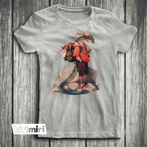 Тениска Дракон на разходка Бири Мири Тениски