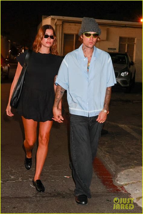 Justin Bieber Pregnant Wife Hailey Hold Hands During Late Night Dinner Date Photo 5053211