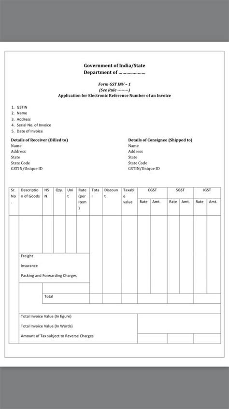 GOODS AND SERVICE TAX GST DRAFT INVOICE FORMAT UNDER GST