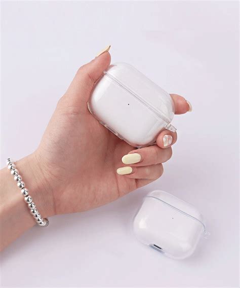 🔥11 초특가 할인🔥 오늘출발💝 에어팟 변색없는 투명 하드 케이스 프로프로23세대 철가루방지스티커 카라비너 증정 에이블리