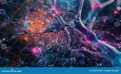 A Digital Illustration Of A Neural Network Shows Interconnected Nodes