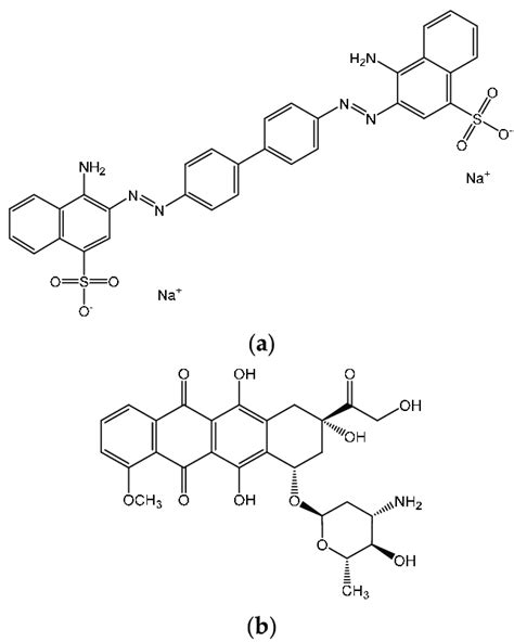 Chemical Structure Of A Congo Red Cr And B Doxorubicin Dox The Download Scientific