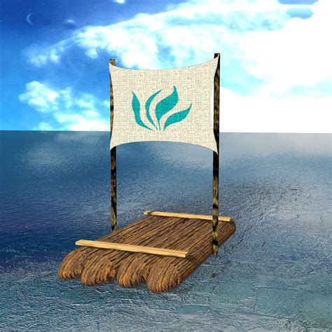 3d Model Sail Raft Vr Ar Low Poly Cgtrader