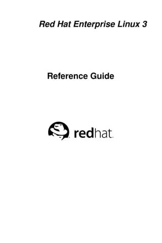 Red Hat Enterprise Linux Reference Guide En US Pdf