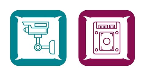 Cctv And Ssd Icon 32794396 Vector Art At Vecteezy
