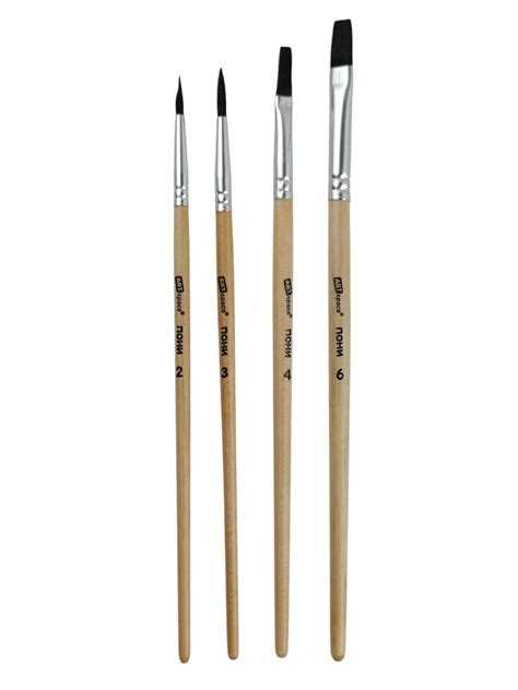 Набор кистей для рисования пони Artspace 4шт купить в интернет магазине Novex