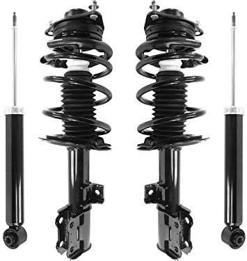 Front And Rear Suspension Strut Coil Spring And Shock Absorber Assembly