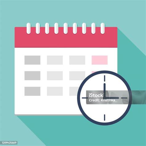 벡터 그림입니다 시계와 달력 아이콘입니다 계획 시간 관리 0명에 대한 스톡 벡터 아트 및 기타 이미지 0명 개념 계획 Istock