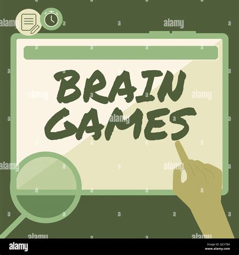 Conceptual Display Brain Games Business Approach Psychological Tactic