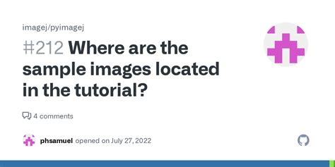 Where Are The Sample Images Located In The Tutorial Issue 212
