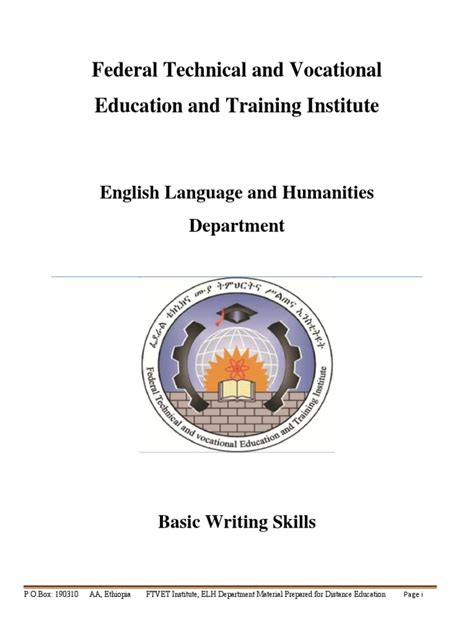 Basic Writing Skills Module Pdf Subject Grammar Sentence Linguistics