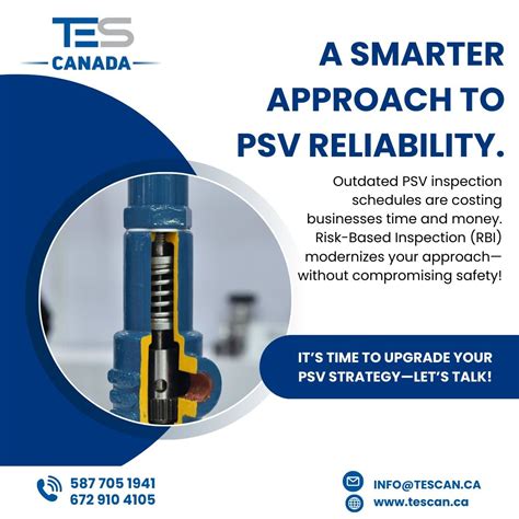 Psv Riskbasedinspection Assetintegrity Tescanada Regulatorycompliance… Tes Canada Inc