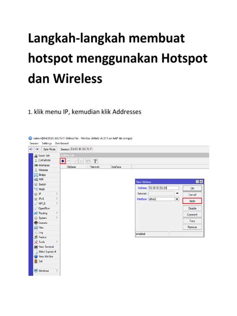 Tutorial Membuat Hotspot Pdf