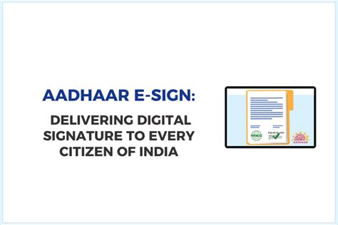 Nesl National E Governance Services Ltd Aadhaar E Sign Delivering Digital Signature To Every