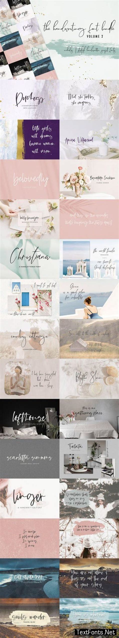 the handwriting font bundle [vol 2]