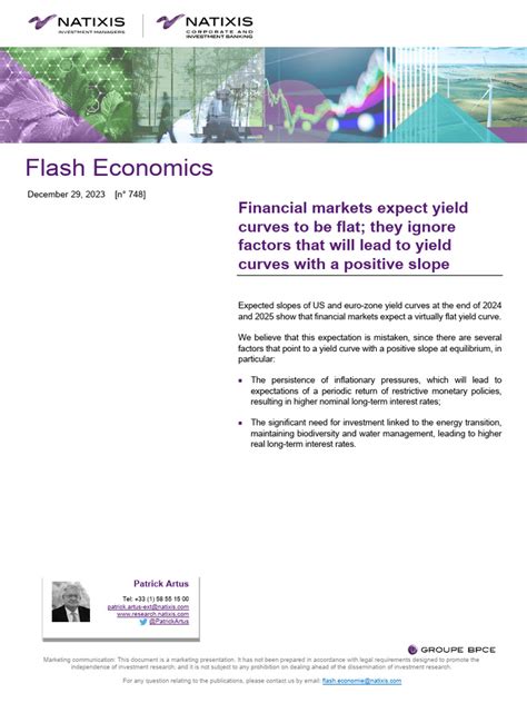 Financial Markets Expect Yield Curves To Be Flat They Ignore Factors That Will Lead To Yield