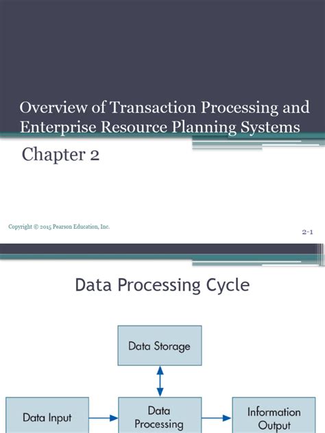 Overview Of Transaction Processing And Erp System Pdf Enterprise Resource Planning Databases