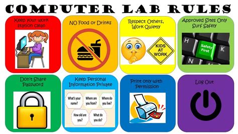 Computer Lab Rules Chart For Babe At Savannah Cawthorne Blog