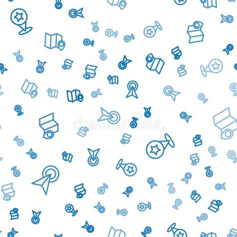 Set Line Infographic Of City Map Navigation Map Pointer With Star And