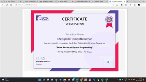 Hemanth Kumar Medipalli On Linkedin Python