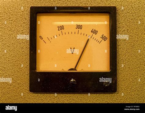 Old Analog Volt Meter Old Measuring Instrument With Arrow And White