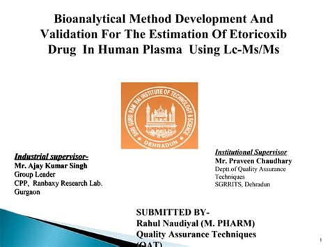 Bioanalytical Method Validation Ppt