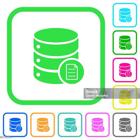 데이터베이스 속성 생생한 컬러 플랫 아이콘 아이콘 0명에 대한 스톡 벡터 아트 및 기타 이미지 0명 Sql 건축물 Istock