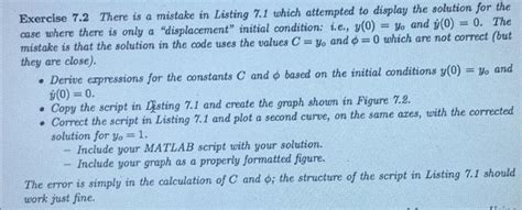 Exercise 72 There Is A Mistake In Listing 71 Which