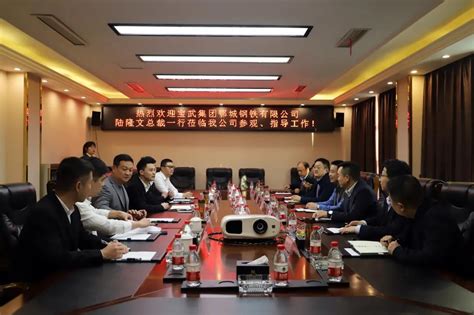 热烈欢迎宝武集团鄂城钢铁有限公司陆隆文总裁一行莅临我公司参观、指导工作！大冶华鑫实业有限公司