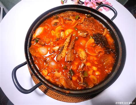 고등어 김치찜 백종원 레시피 통조림 고등어 김치 조림 묵은지조림 저녁 메뉴 추천 네이버 블로그