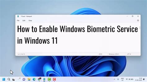 Enable Windows Biometric Service In Windows 11 2022 Youtube