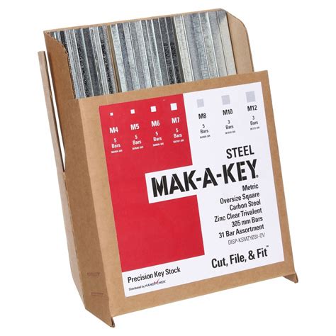 Metric Straight Key Stock Assortment Key Stock Assortmentmetric31