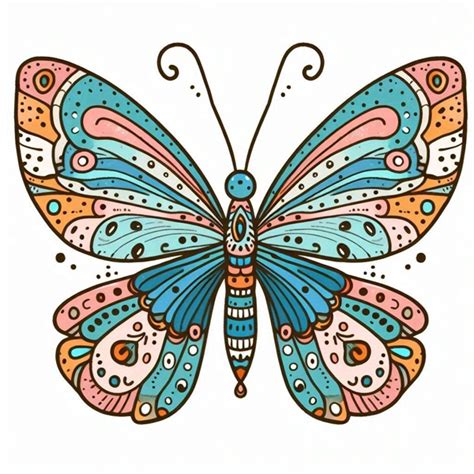 نقاشی پروانه با رنگ‌های شاد برای کودکان راهنمای آسان سوییتی بلاگ