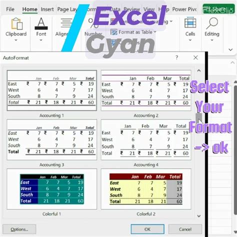 excel tricks advance excel auto format table auto formatting excel