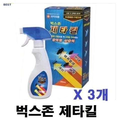 벅스존 제타킬 해충퇴치약 300ml X 3개파리모기거미개미바퀴벌레약 티몬