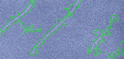 Opencv Detecting Scratch On Image With Much Noise Stack Overflow