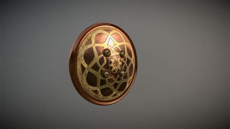Decoratedornamented Dhal Indian Shield Download Free 3d Model By