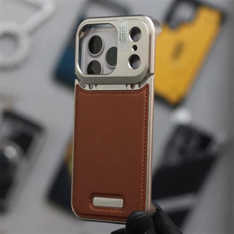 Metal Leather Fragrance Silver Brown Iphone 17 Pro Max Mobiicare