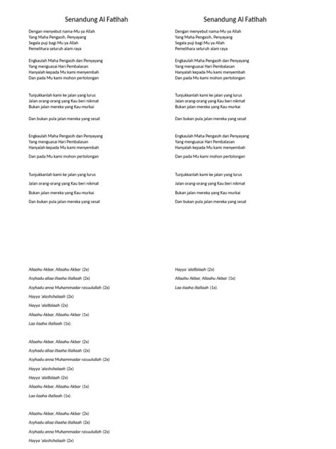 Senandung Alfatihah Pdf