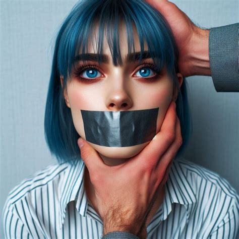 Blue Haired Bondage By Bondageai97 On Deviantart