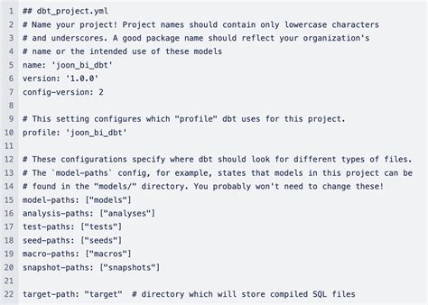 building a dbt project from scratch joon
