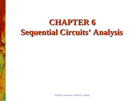 Ppt Chapter 6 Sequential Circuits Analysis Chapter 6 Sequential
