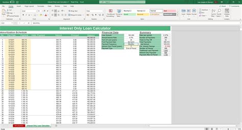 Interest Only Loan Calculator Excel Template Simple Sheets
