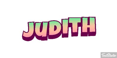 Judith Name Animated  Logo Designs