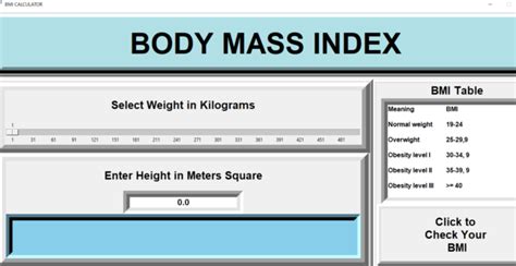 Bmi Calculator In Python With Source Code Source Code And Projects