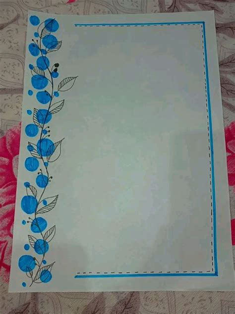 Border Design For Assignment Flower Drawing Design Front Page Design Border Design